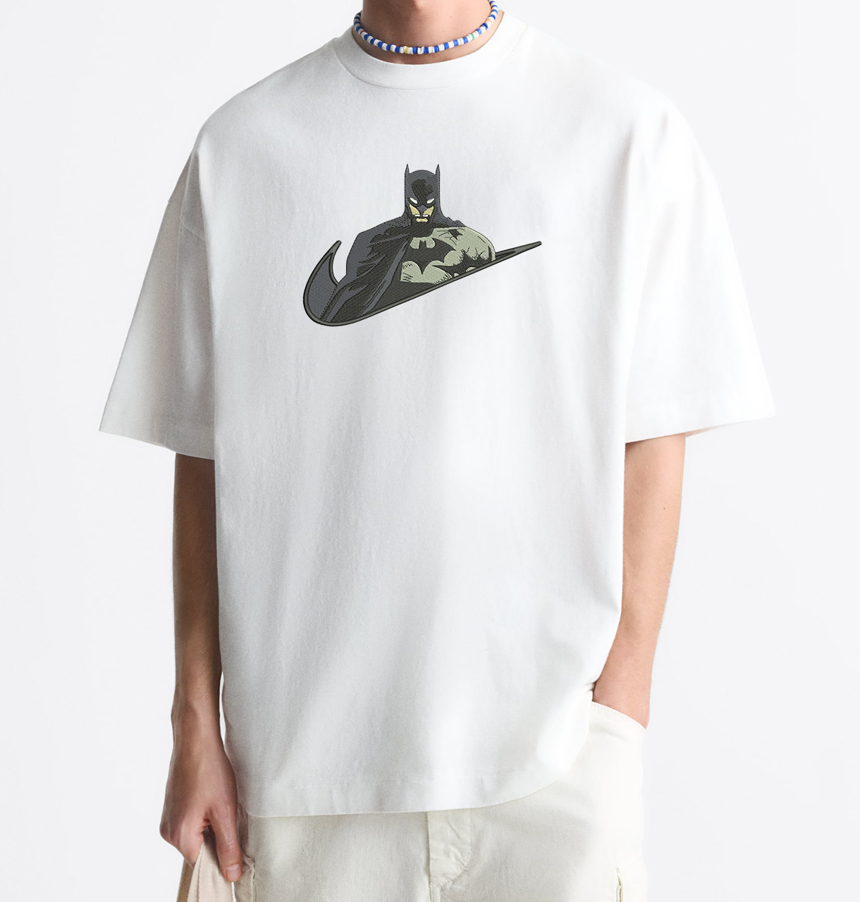 Batman Embroidered Design T-Shirt